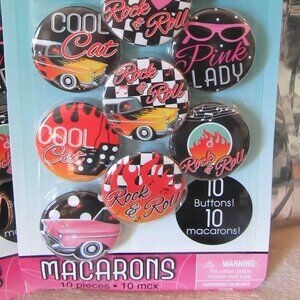 Macarons | Party Supplies | New Unopened 5s Retro Rock N Roll Party Decor Set 28 Pieces | Poshmark